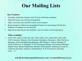 Germany cfo email data | PPTX | Email | Internet