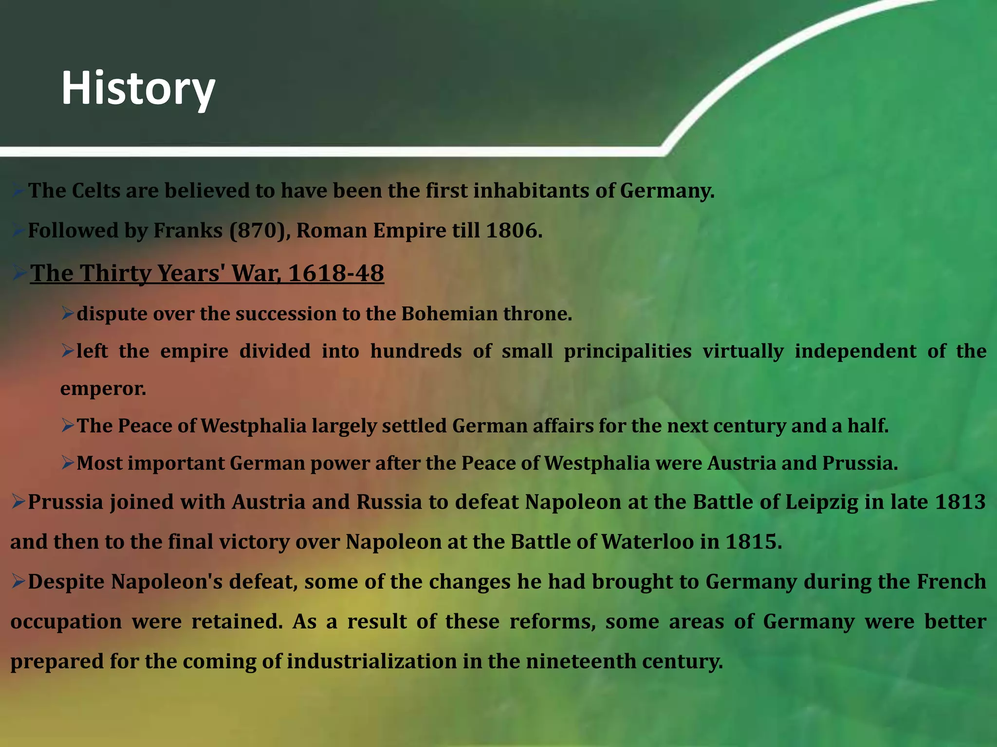 Germany cultural group 3 | PPTX