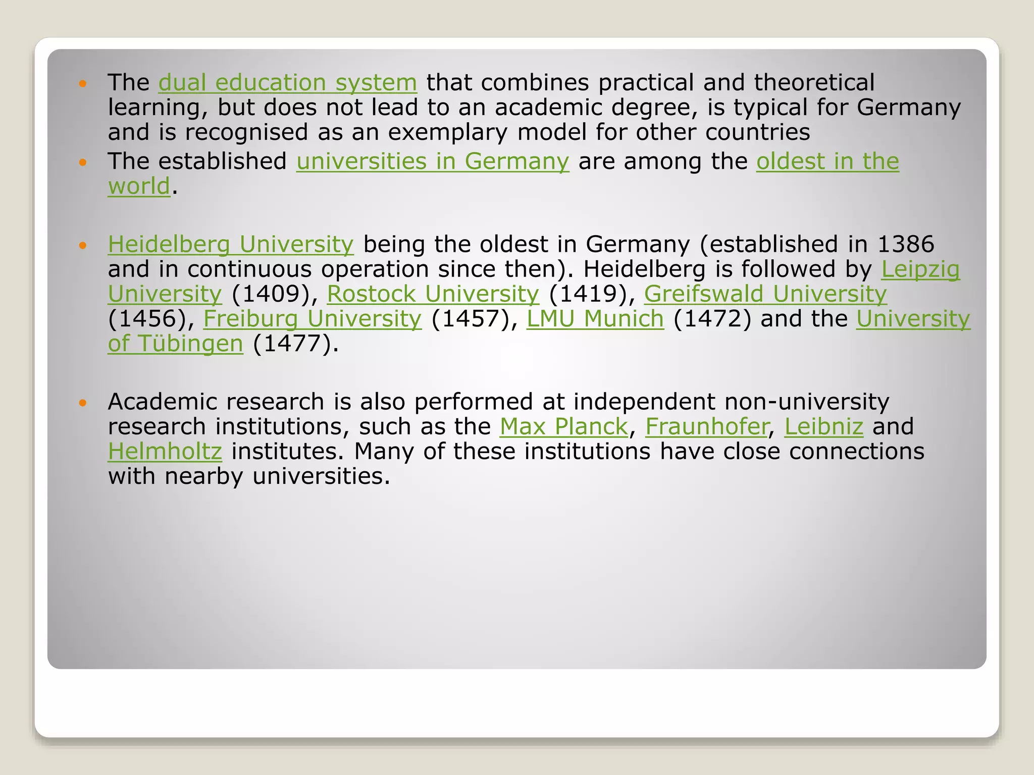 Germany education system | PPTX