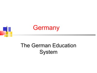 Germany education system | PPT | Daycare and Pre-School | Parenting