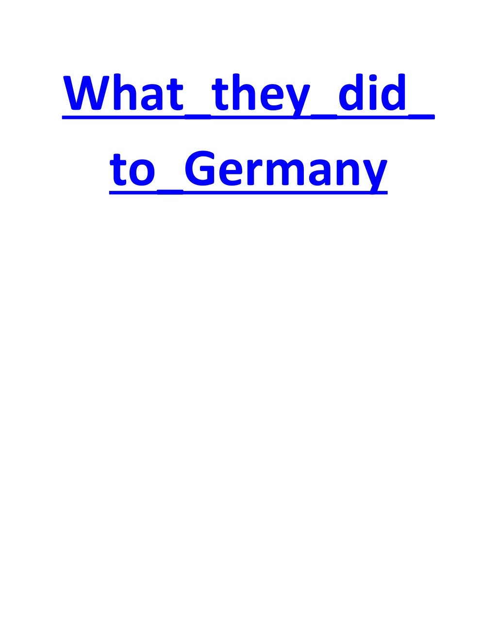 Germany in First World War and Second World War | PDF