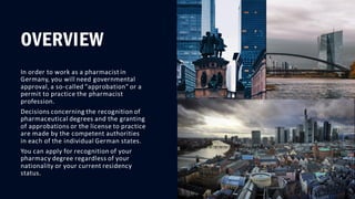 Pharmacist route to Germany from Pakistan | PDF