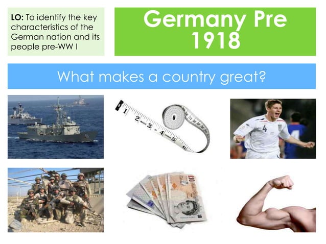 Germany pre 1918 & the end of WW1 | PPT