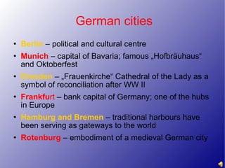 Germany Presentation | PPT | Europe Travel | Travel Locations