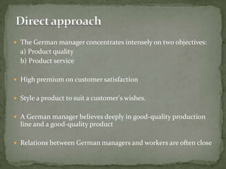 Germany- history,culture,society,organizational structure and approach ...