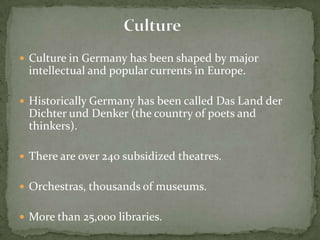 Germany- history,culture,society,organizational structure and approach ...