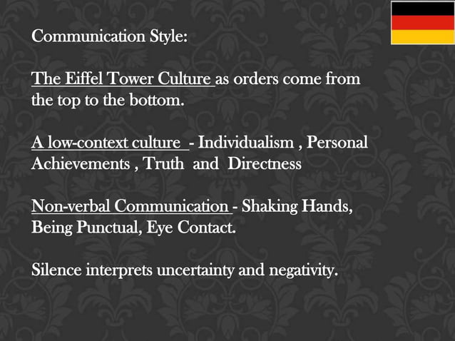 Germany’s business etiquette 2011 | PPTX
