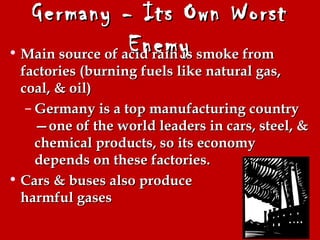 Germany's Acid Rain | PPT | Environment | Science