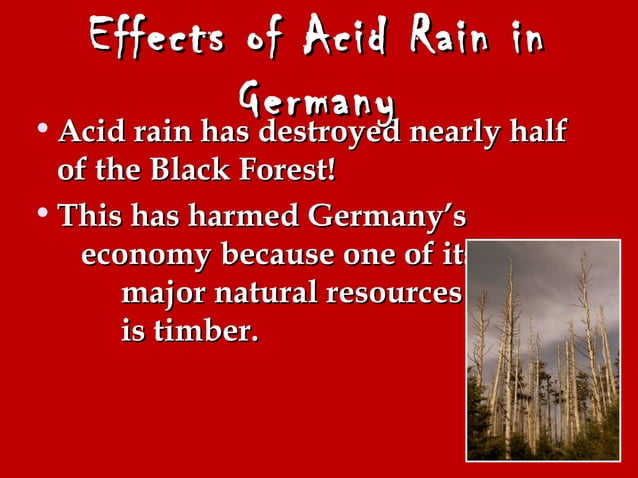 Germany's Acid Rain | PPT | Environment | Science