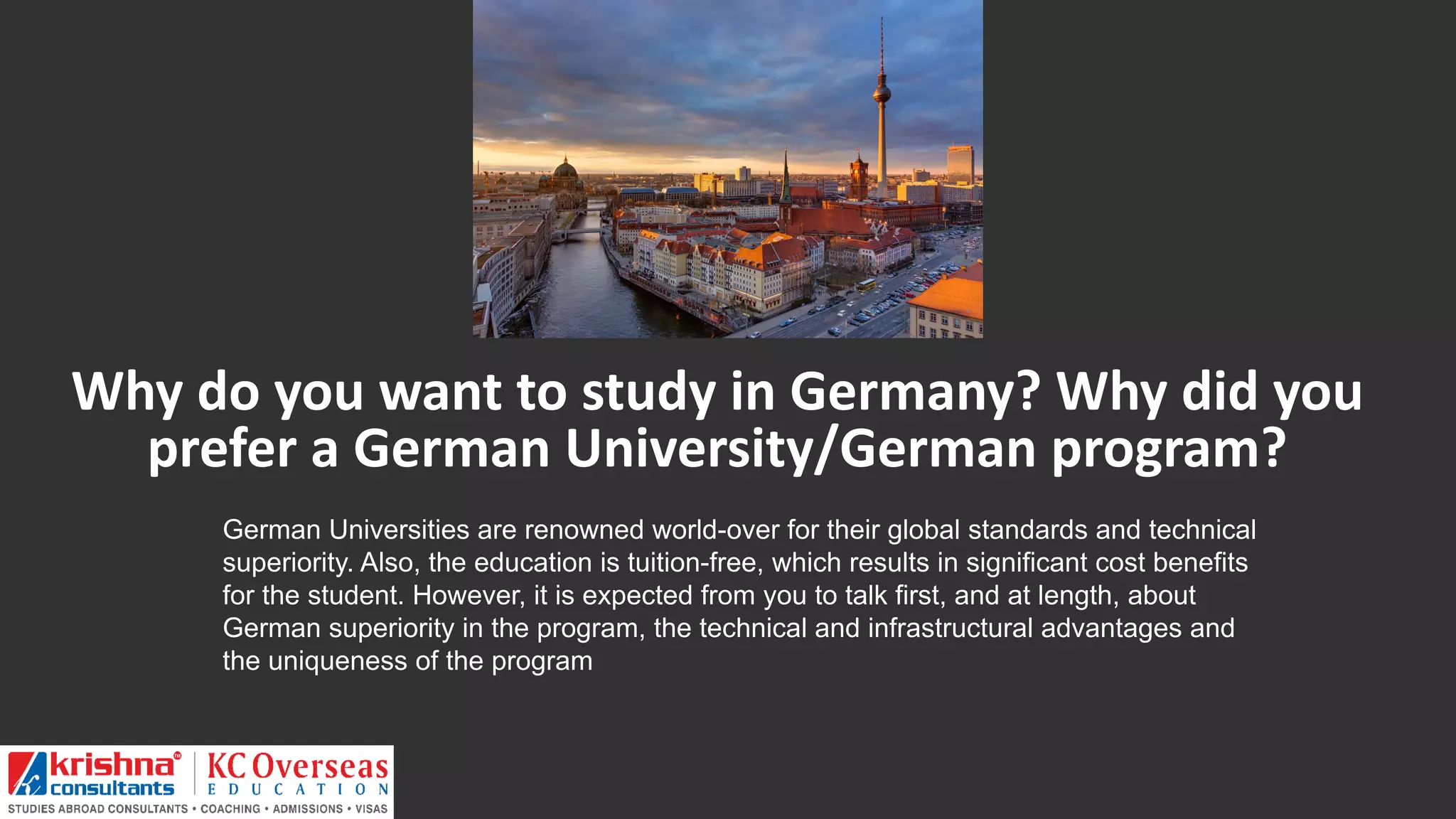 Germany student visa interview question and answers | PPTX