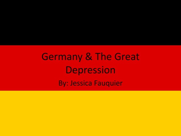 Germany & the great depression | PPTX