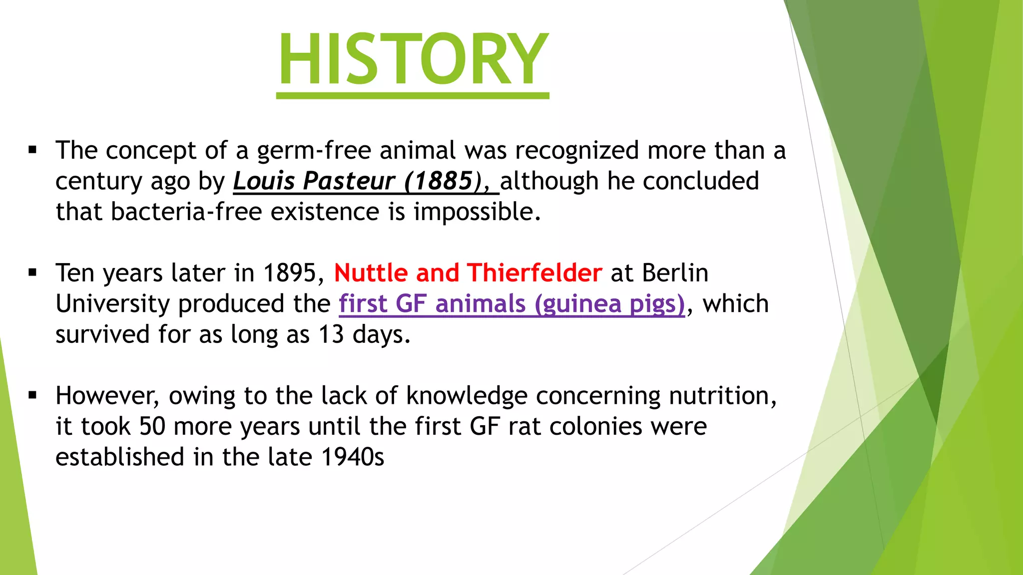 Production method of germ free lab animals | PPTX