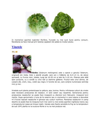 Germinarea semintelor | DOCX