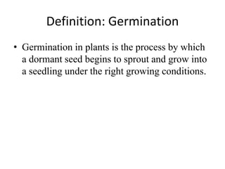 Germination | PPTX