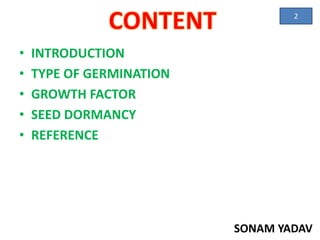 Germination of seed | PPTX