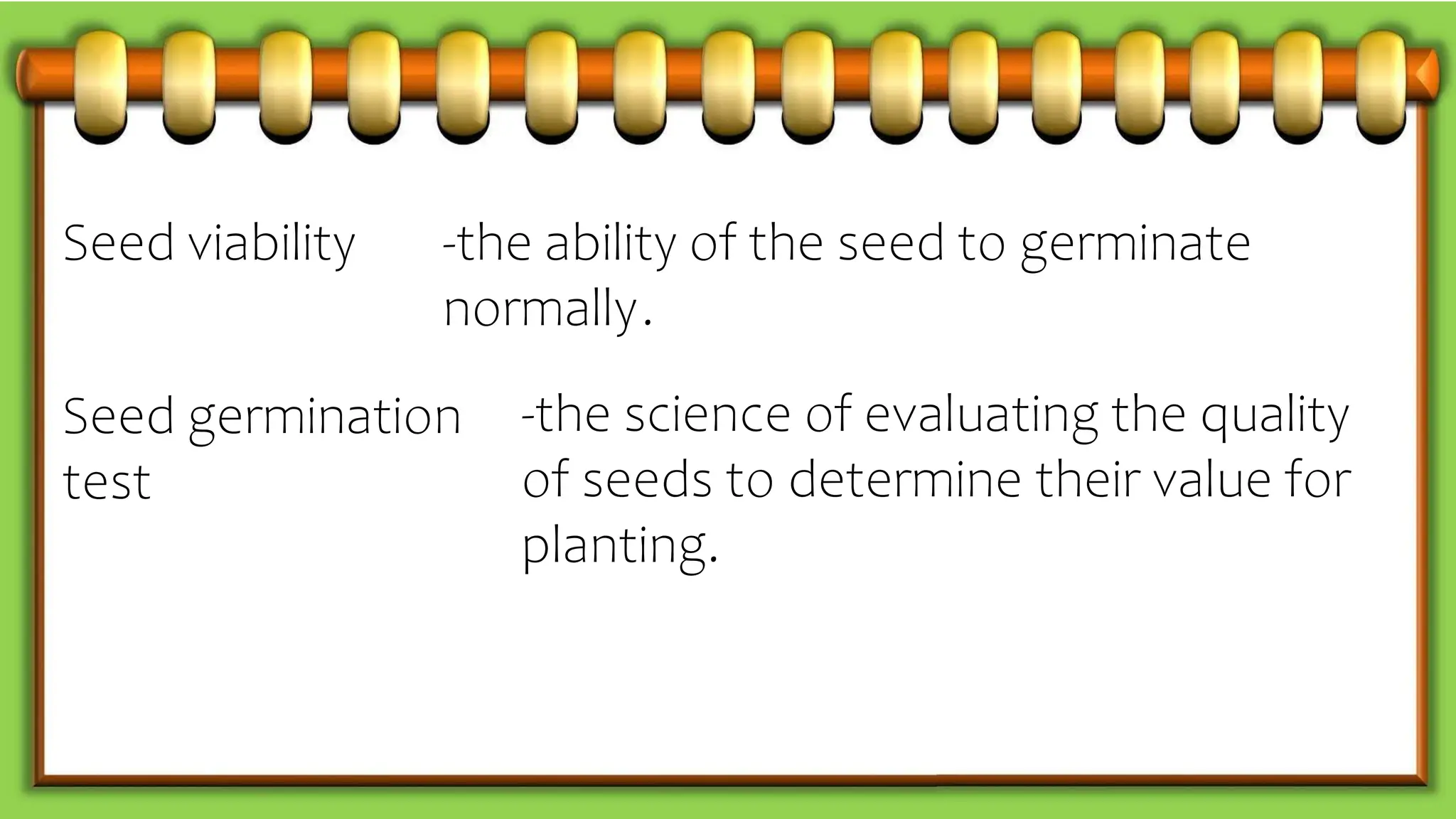 Seed Germination Testing using rag-doll and seed box method | PPTX
