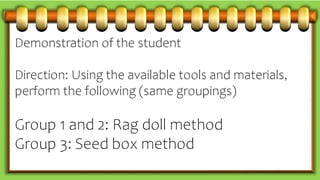 Seed Germination Testing using rag-doll and seed box method | PPTX