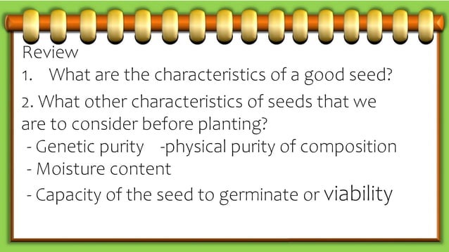 Seed Germination Testing using rag-doll and seed box method | PPTX ...