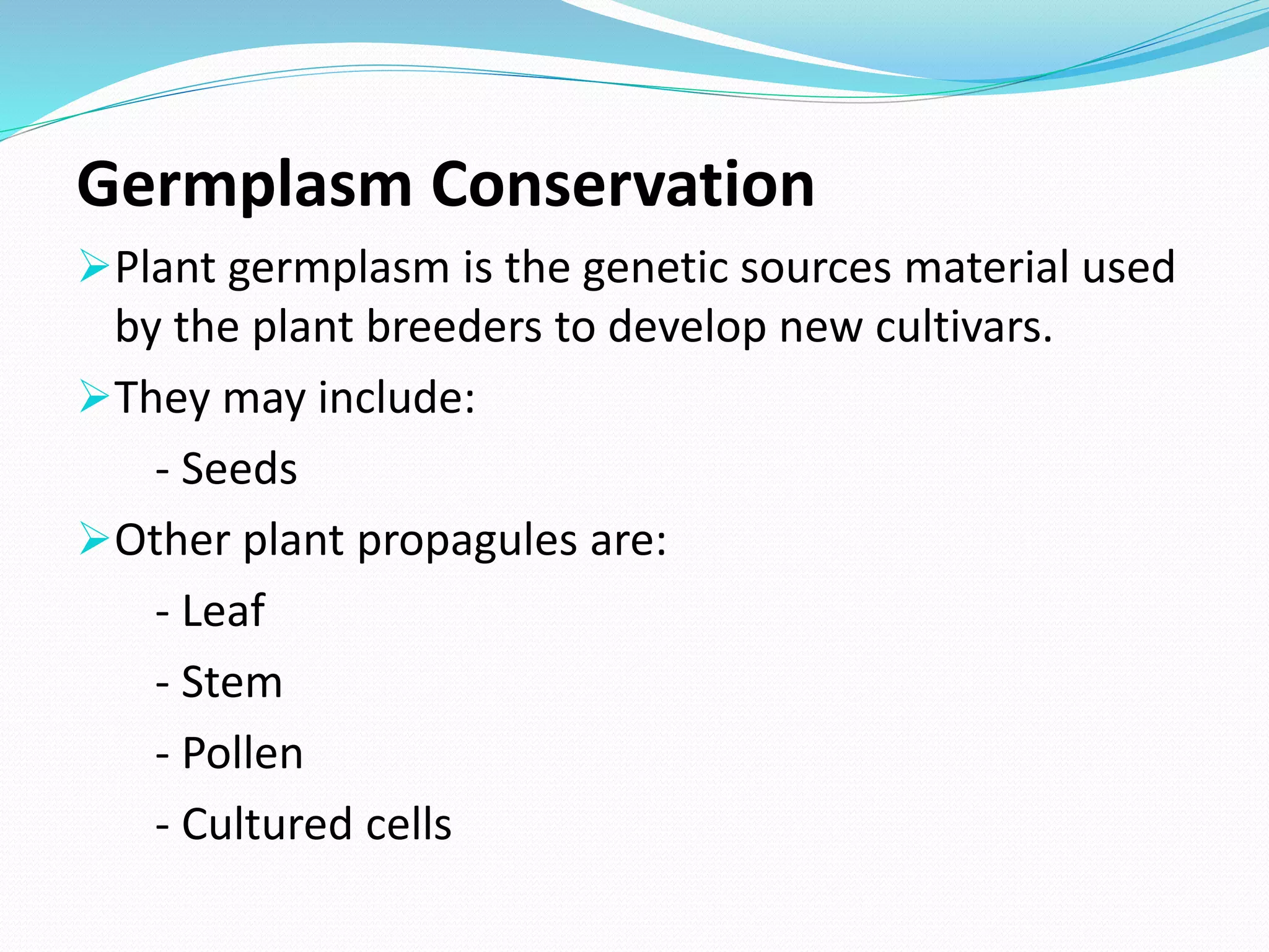 Germplasm and core groups | PPTX
