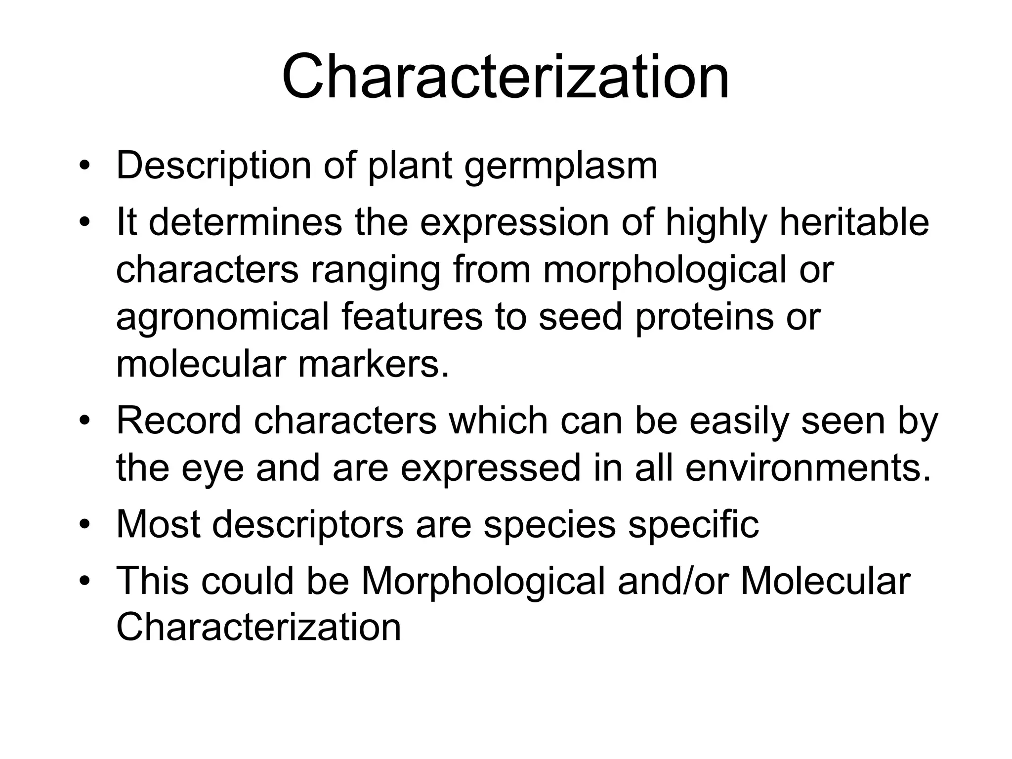 Germplasm characterization.ppt