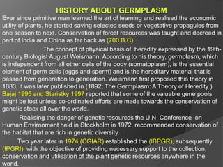 Germplasm conservation | PPTX