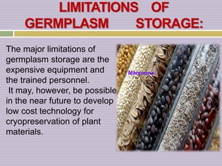 Germplasm Conservation || Presented by Mamoona Ghaffar | PPTX