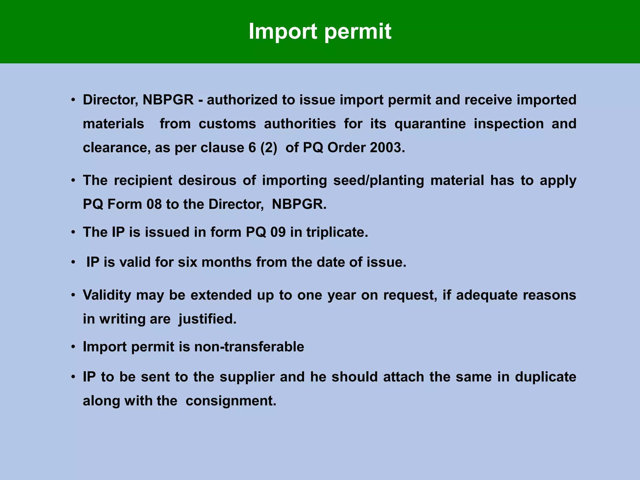 Germplasm introduction and exchange | PPTX