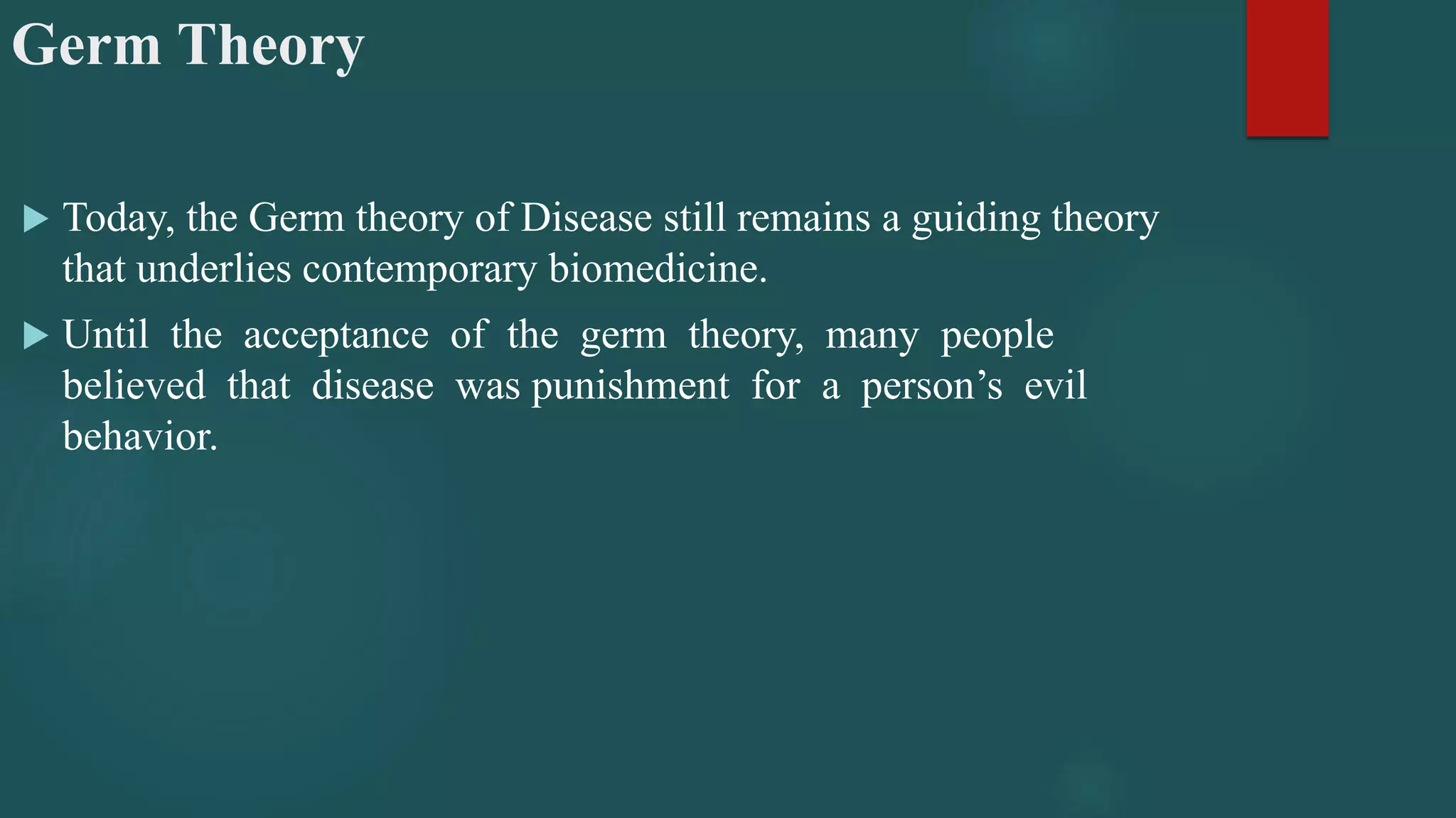 Germ's theory and kochs postulates | PPTX