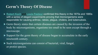 Germ's theory and kochs postulates | PPTX