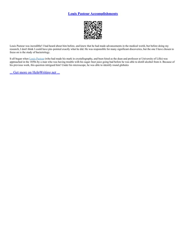 Germ Theory Of Disease By Robert Koch And Louis Pasteur | PDF ...