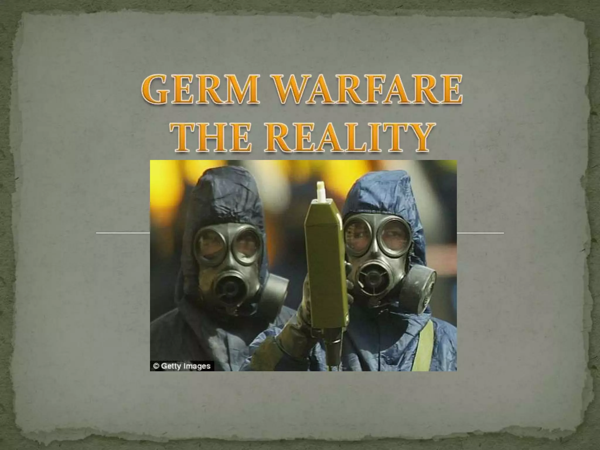 Germ Warfare Presentation Y Gamble 052709 | PPTX | Biotech and ...