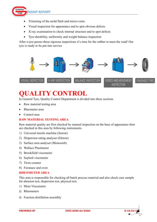 GENERAL TYRE INTERNSHIP REPORT | PDF