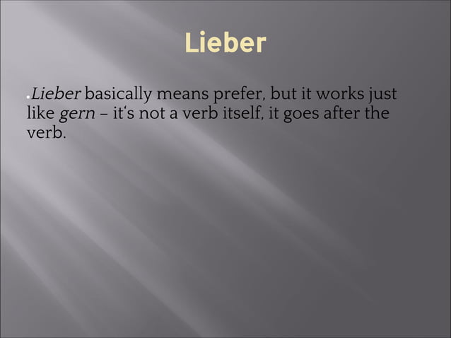 Gern und lieber.ppt | Food & Drink