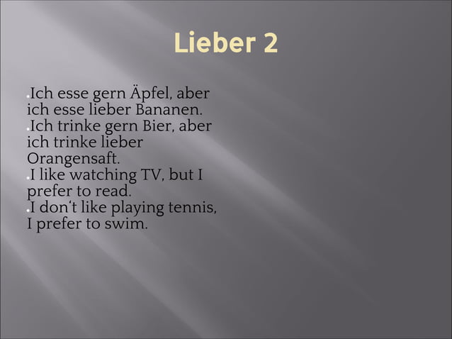 Gern und lieber.ppt | Food & Drink