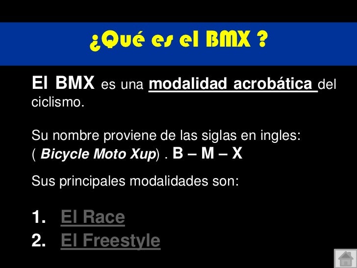 Que Significa La Abreviatura Bmx - bilkaiinstr