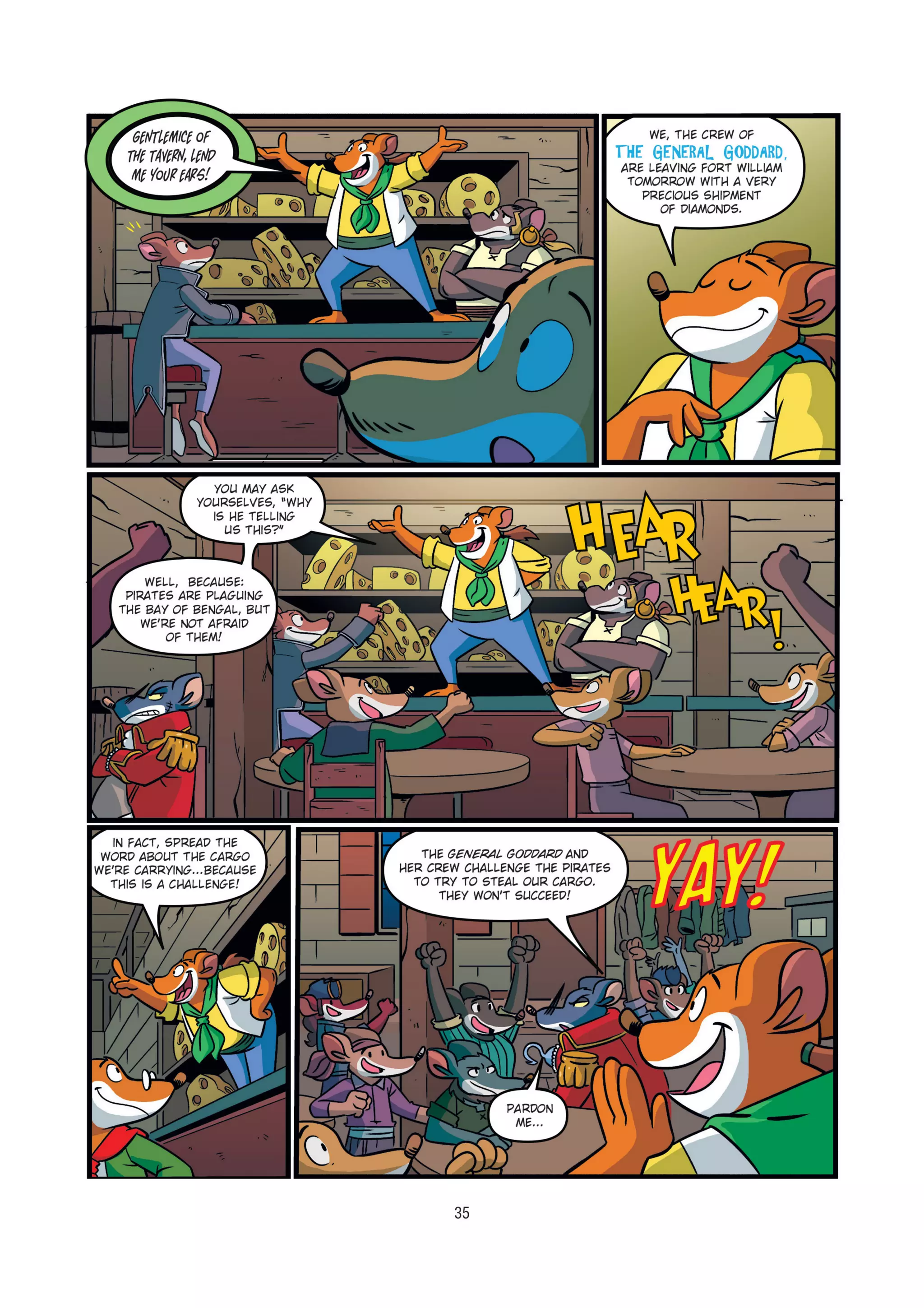 Geronimo stilton the mystery of the pirate ship | PDF