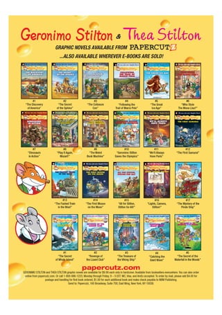 Geronimo stilton the mystery of the pirate ship | PDF