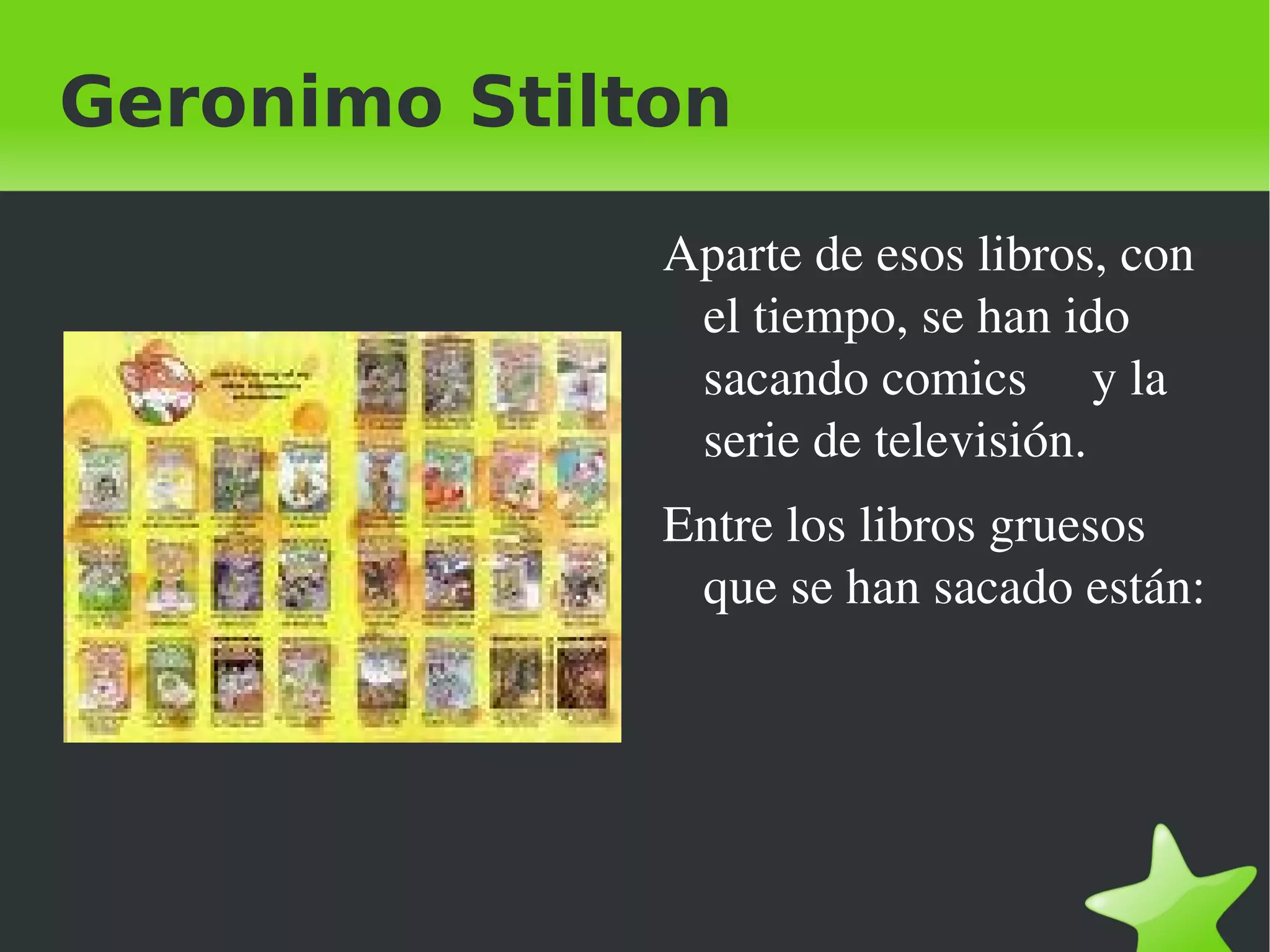 Geronimo Stiton Trabajo De Clase | PPT