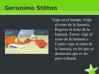 Geronimo Stiton Trabajo De Clase | ODP