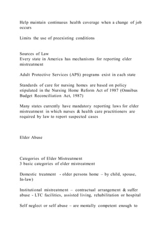 Gerontologic nursingChapter 3 Legal and Ethical Issues | DOCX