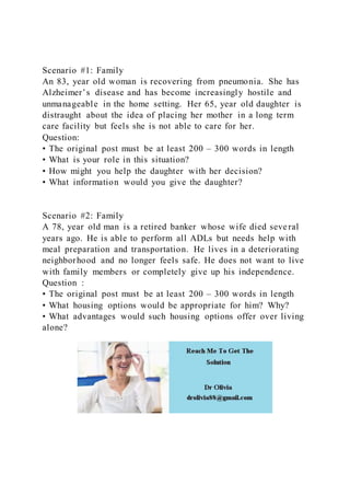 Gerontologic nursingChapter 6 Family InfluencesRole a | DOCX