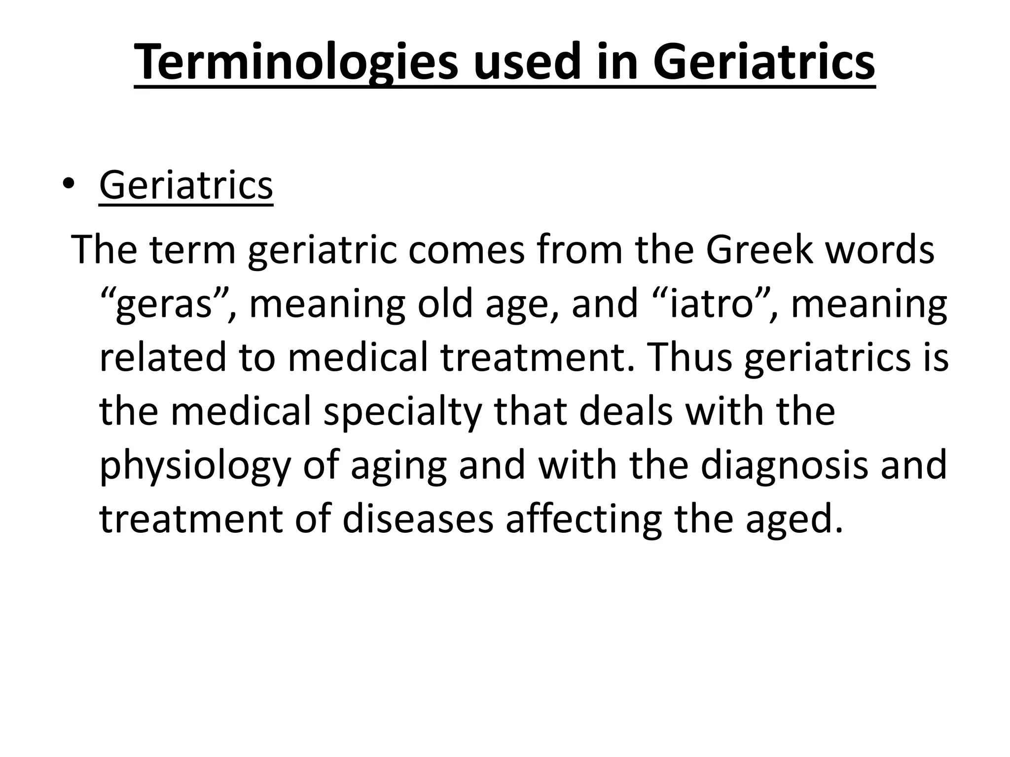GEROPSYCHIATRY | PPTX