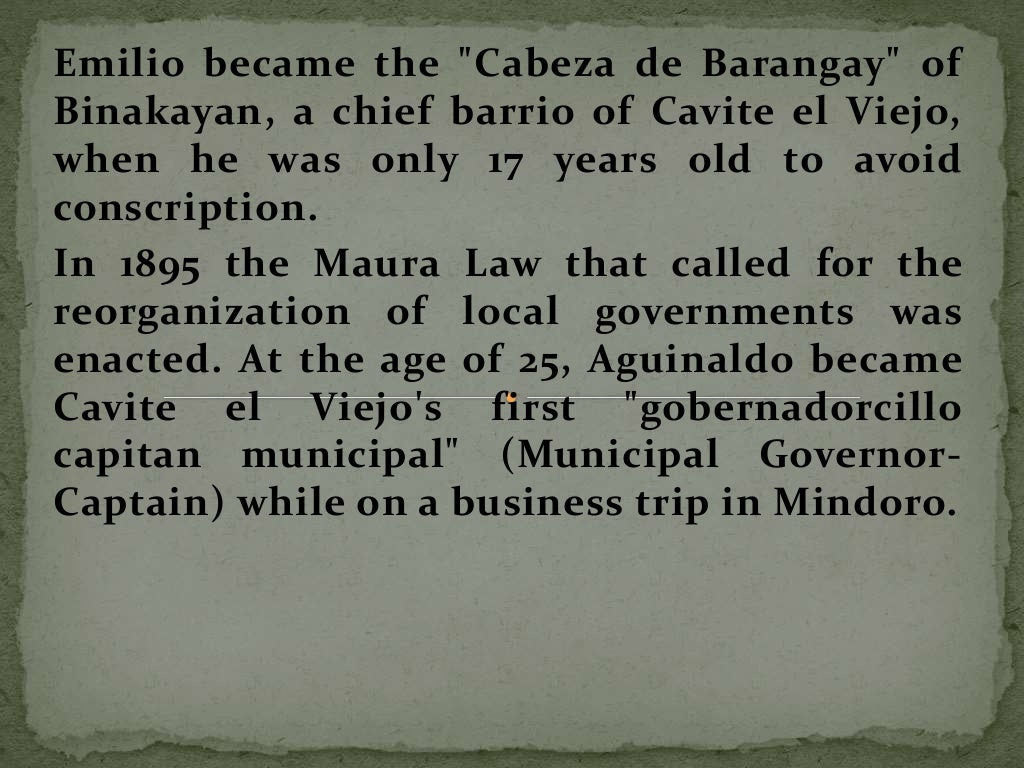 Heneral Emilio Aguinaldo: Mga Gunita ng Himagsikan Heneral Emilio Aguinaldo: Mga Gunita ng Himagsikan
