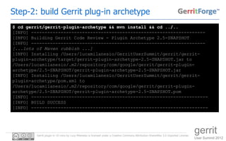 Gerrit: how to cook a plugin in only 10 mins | PPT