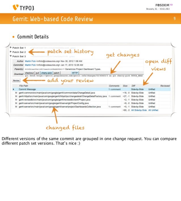 Using Gerrit Code Review in an Open Source Project