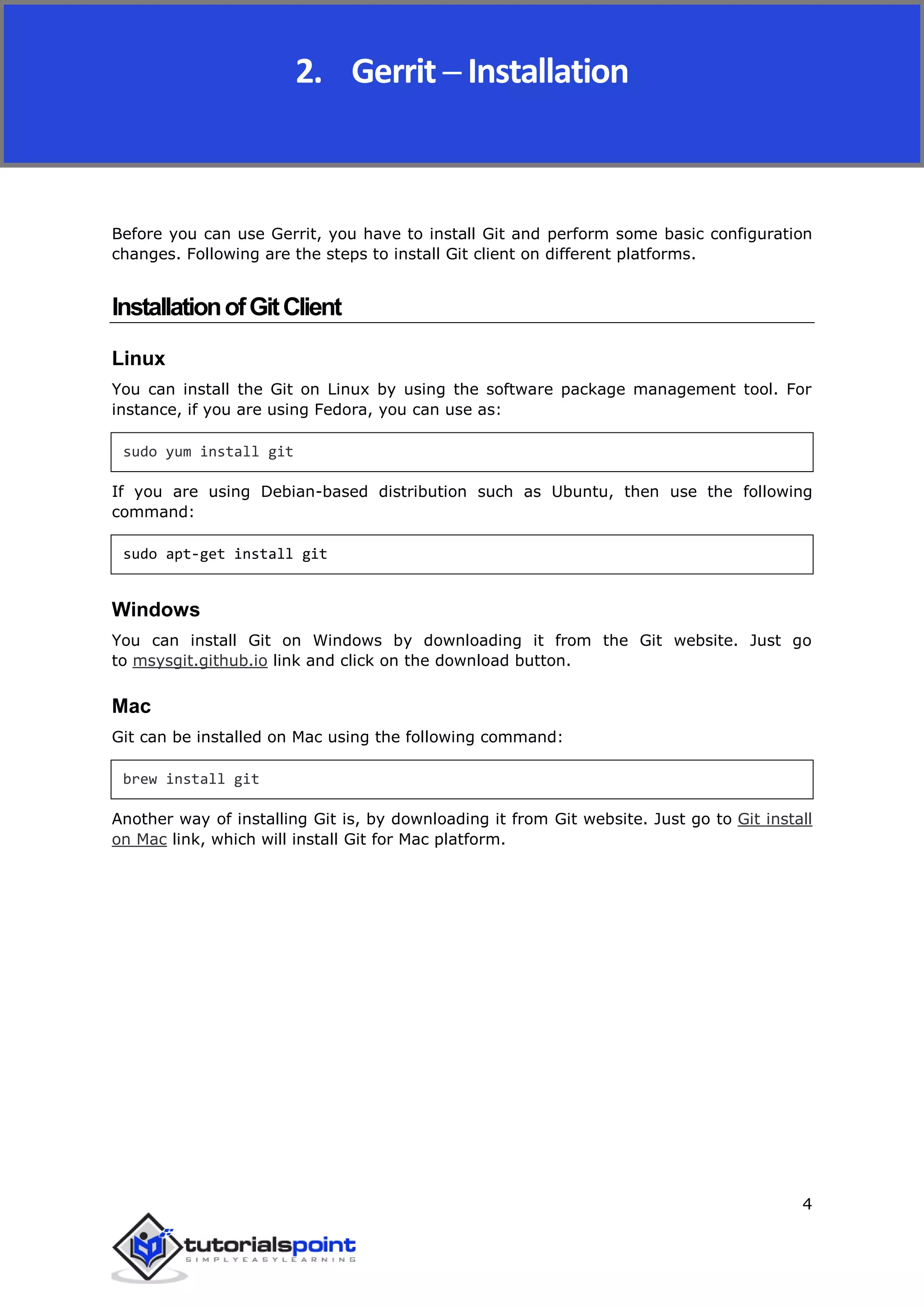 Gerrit Tutorial Pdf