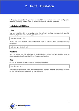 Gerrit tutorial | PDF