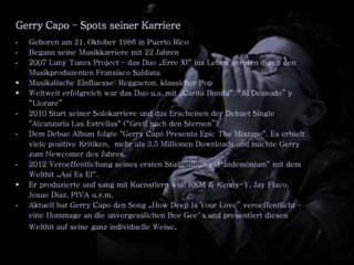 GERRY CAPO - A UNIQUE VOICE AND GREAT MEDOLDIES | PPT