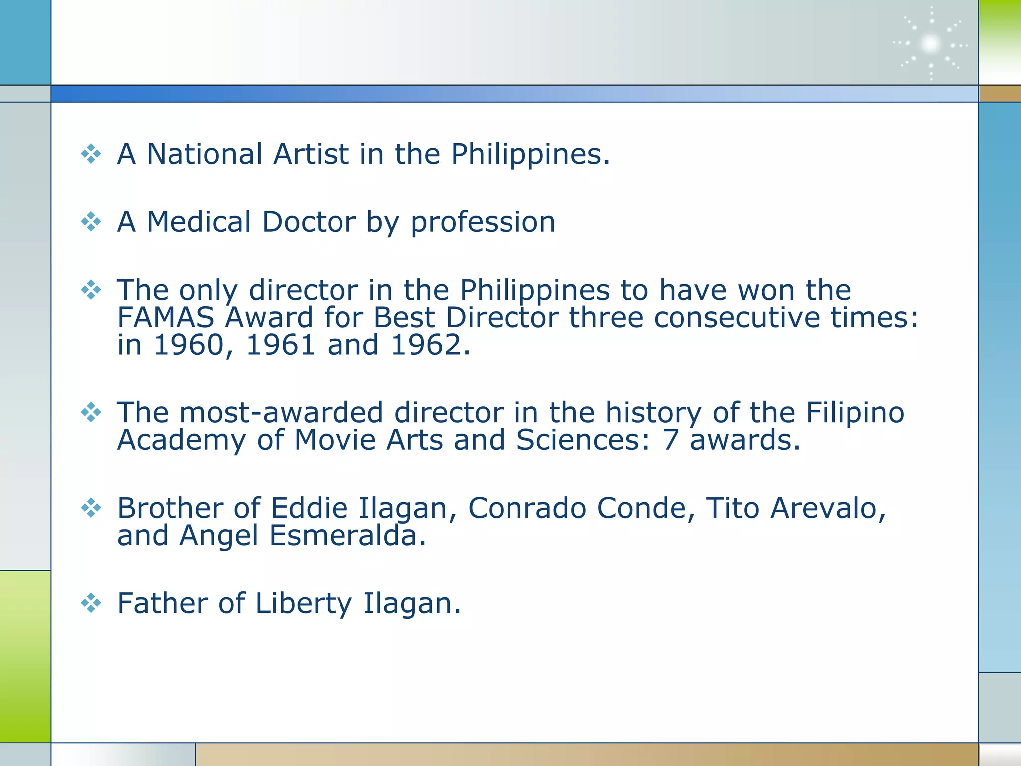 Gerry de leon, National Artist for Cinema | PPTX
