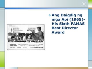 Gerry de leon, National Artist for Cinema | PPTX
